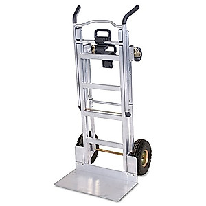 Cosco 12312ABL1E 3-in-1 Convertible Truck 800-1000lb Cap. 21.06"w x 21.85"d x 48.03"h Aluminum