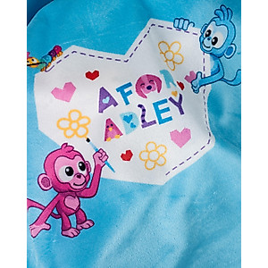 A FOR ADLEY Official Merch Monkey Buddies, A Pink and Blue Monkey Ready to Be Your Favorite Stuffed Animal Friend. Comes with Carrying Bag.