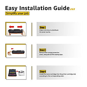 CMYBabee Compatible Toner Cartridge Replacement for HP 204A CF510A CF511A CF512A CF513A M180nw M180n M154a M154nw Color Pro Printer (Black, Cyan, Yellow, Magenta, 4-Pack)
