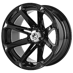 MSA Offroad Wheels M12 DIESEL Gloss Black Wheel with Aluminum (20 x 7. inches /4 x 137 mm, 10 mm Offset)