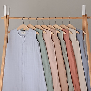 mushie Baby Wearable Blanket | 100% Organic Cotton Muslin | Sleeping Bag For Infants (Roman Green)