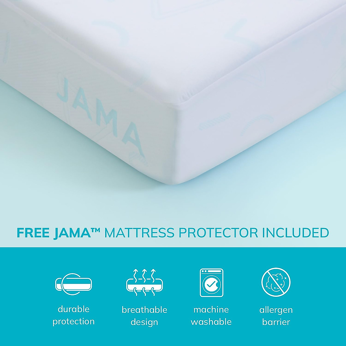 MLILY 5 Inch Twin Mattress for Kids, Bunk Bed Mattress with Mattress Protector in a Box Made in USA CertiPUR-US Certified, Medium Firm Trundle Foam Mattress, Blue