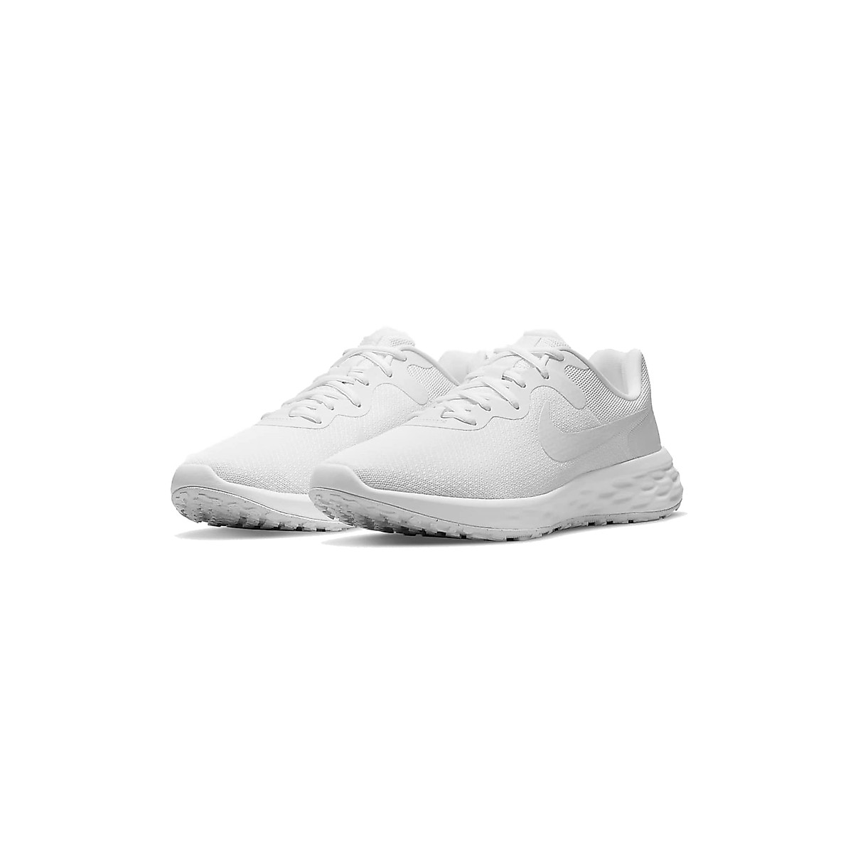 Nike Revolution 6 NN Mens Running Shoes, White/White-White, 7.5 M US