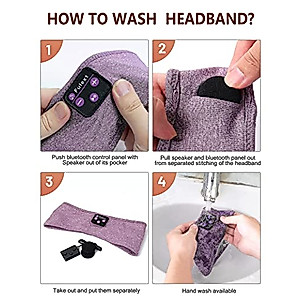 Sleep Headphones Bluetooth Headband, Perytong Sports Bluetooth Headband Headphones with Thin Speakers, Sleep Earbuds, Sleeping Headphones for Workout Running Yoga Nap, Gift for Men and Women