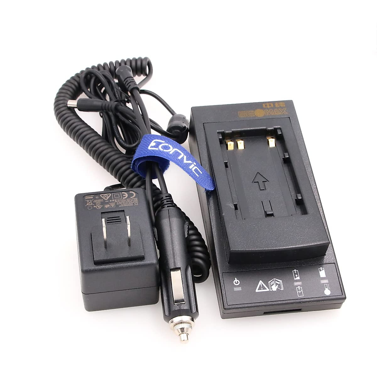 Eonvic ZCH200 Charger with AC Power Adapter for GEOMAX ZBA200 ZBA400 ZBA600 Battery