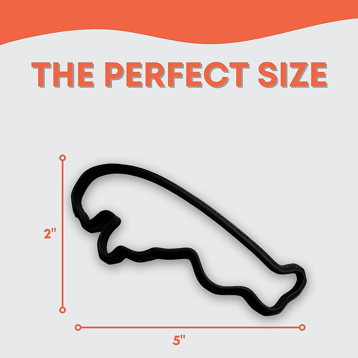 Jumping Jaguar Cookie Cutter with Easy to Push Design, for Baby Showers, Work Events, and Birthday Celebrations (4 inch)