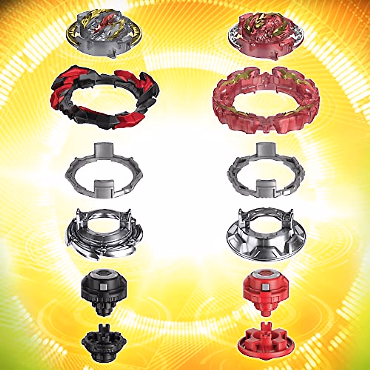 BEYBLADE Burst QuadDrive Interstellar Drop Battle Set, Set Stadium, 2 Battling Tops and 2 Launchers, Toys for 8 Year Old Boys & Girls & Up