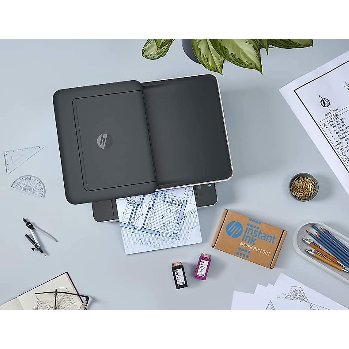 HP Envy Pro 6475 Wireless All-in-One Printer, Mobile Print, Scan & Copy, Compatible with Alexa (8QQ86A) (Renewed)