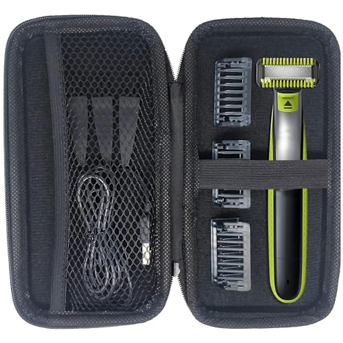 INVODA Electric Shaver Case for Norelco One Shaver Blade Razor Case Showerproof Body Hair Trimmer and Groomer for Men Storage Box EVA Protective Shaver Hard Case