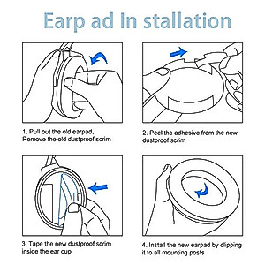 Qrivp Headphones Ear Pads Cushions Replacement - Earpads Compatible with Bose QuietComfort QC 2 15 25 35 Ear Cushions for QC2 QC15 QC25 QC35 SoundLink/SoundTrue Around-Ear II AE2 Headphones (Black)