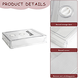 Xbopetda Bacon & Deli Meat Container for Fridge with Drawer, Stackable Cheese Container, Food Storage Organizer