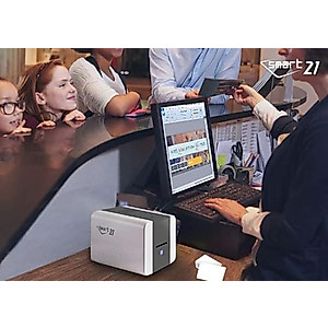 IDP SMART-21 Series ID Card Simplex Starter Printer Kit with Software, Manual and Guides - Includes 100-Print YMCKO Color Ribbon and 100 PVC Plastic Cards