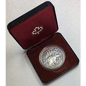 1980 CA Canada Arctic Territories Silver Dollar in Original Box $1 Specimen