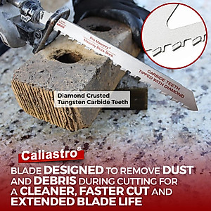 9-Inch Brick, Masonry, Porous Concrete, Engineered Stone Saw Blade for Reciprocating/Sawzall Saws - 2-Pack - Caliastro