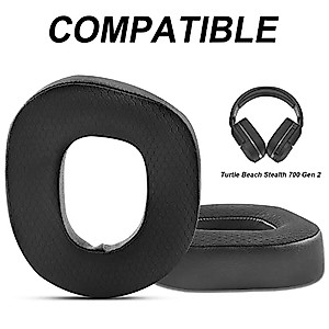 Gvoears Replacement Earpads for Turtle Beach Stealth 700 Gen 2 Headphones, Ear Pads Replacement Cushions Compatiable with Stealth 700 Gen 2 Wireless Gaming Headset, Soft Memory Foam and Mesh Fabric
