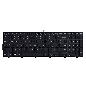Keyboard Replacement for Dell inspiron 15 3000 5000 3541 3542 3543 3551 3552 3558 3593 5542 5545 5547 5755 5551 5558 5552 5758 5759 5559, inspiron 17 5000 5748 5749 5755 5758 5759 Laptop with Backlit
