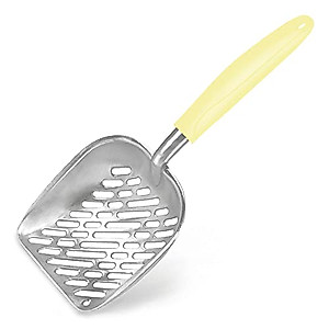 SunGrow Large Cat Litter Scoop, Life Transforming Cat Scooper, Reduces Hand Fatigue, Saves Clear Litter, Makes Scooping Faster and Easier