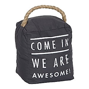 Pavilion Gift Company 72197 Come in Door Stopper, 5 x 6 , Black