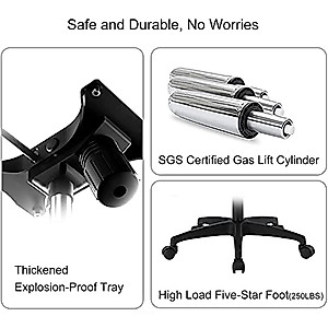 ANACCI Office Chair, Desk Chair with Rocking Back, Mid-Back Mesh Computer Chair with Adjustable Height, Drafting Chair Home Office