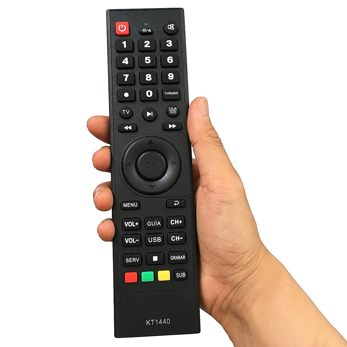 KT1440 Universal Replacement Remote Control for Haier Panda ATEC DTV Gelec Soyea CRT Parker TV Wentai DVD