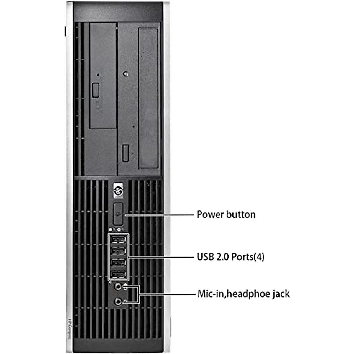HP Elite Desktop Computer PC, 3.1 GHz, Intel Core i5, 16GB, RAM, 1TB HDD, New 22 inch LED Monitor, RGB Speaker and Keyboard Mouse, WiFi, Windows 10 Pro (Renewed)