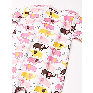 Magnificent Baby Unisex Baby Footies Pink Elephant, 3-6M 12-16 lb US