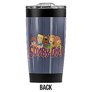 Logovision Scooby Doo Scooby Gang Stainless Steel Tumbler 20 oz Coffee Travel Mug/Cup, Vacuum Insulated & Double Wall with Leakproof Sliding Lid | Great for Hot Drinks and Cold Beverages
