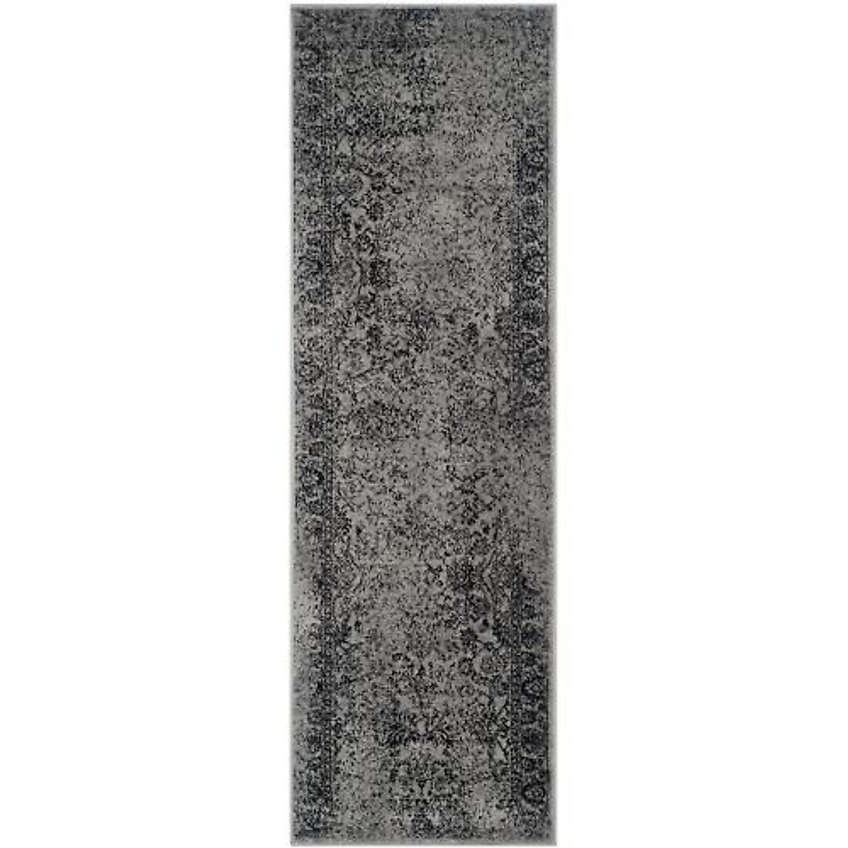 SAFAVIEH Adirondack Collection Area Rug - 9' x 12', Grey & Black, Oriental Distressed Design, Non-Shedding & Easy Care, Ideal for High Traffic Areas in Living Room, Bedroom (ADR109B)