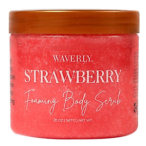 Waverly Strawberry - Shea Butter Foaming Body Scrub - Luxurious Lather Deep Cleans and Nourishes Skin with Natural Oils