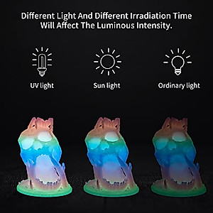 Pla Filament 1.75mm, Pla Glow in The Dark Filament, Multicolor, Green, Blue,Purple,Orange,Pink,Shiny,Fit Most FDM Printer,Dimensional Accuracy +/- 0.05 mm,1kg Spool(2.2lbs)