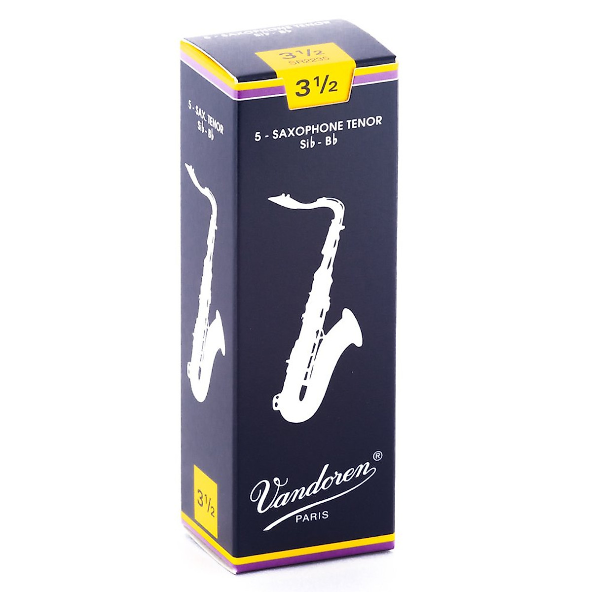 Vandoren SR2235 Tenor Sax Traditional Reeds Strength 3.5; Box of 5