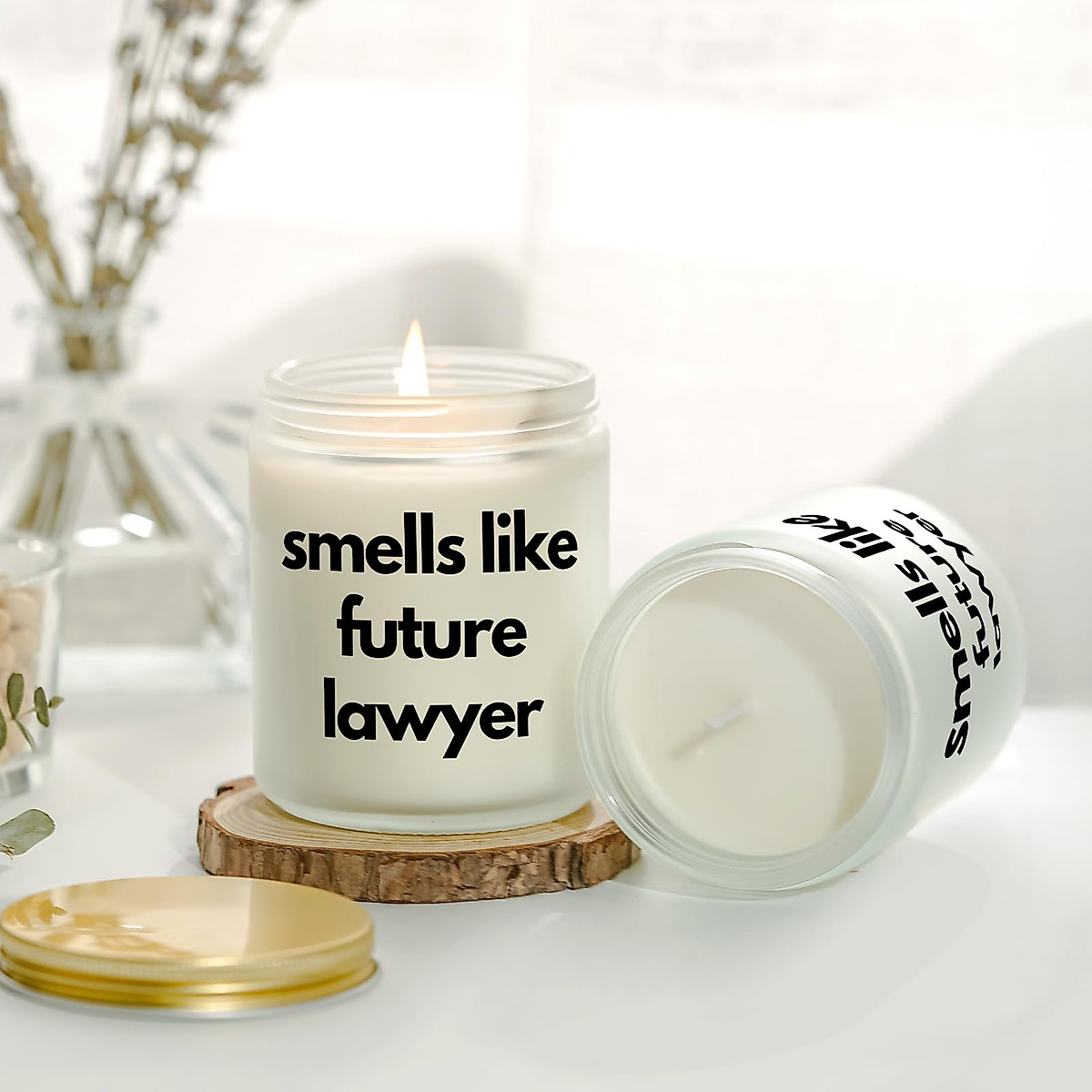 Gifts for Law Students, Law School Essentials, Law School Graduation Gifts, Funny Future Lawyer Gifts, Lawyer Gifts for Women Men, Bar Exam Gifts, Lavender Scented Candle