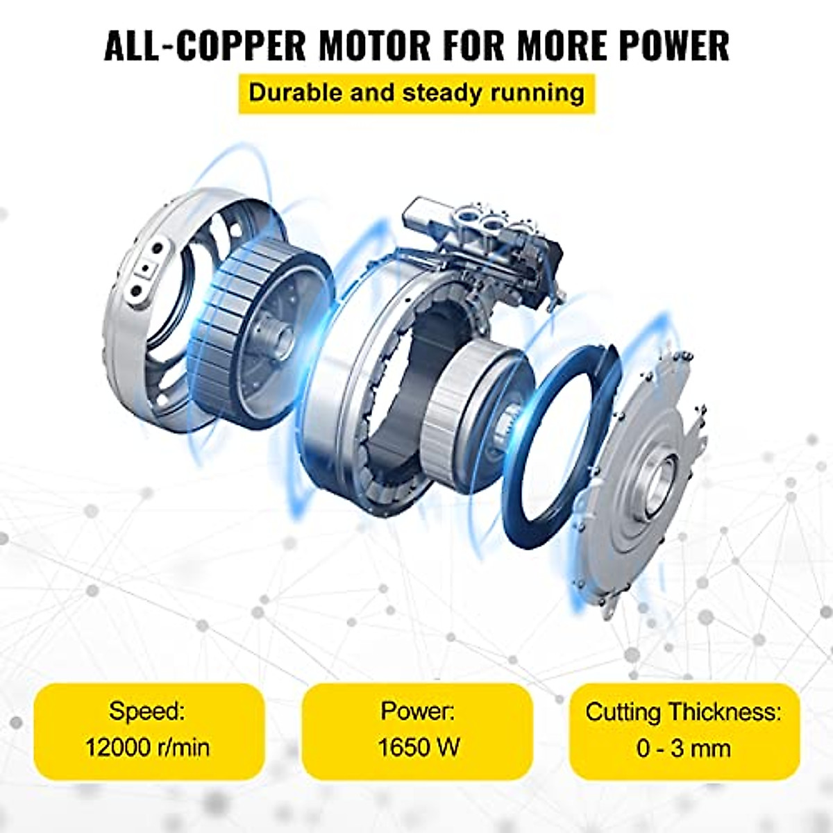 VEVOR Woodworking Benchtop Jointers 6inch with 1650W Motor,Heavy Duty Benchtop Planer Precise Cutterhead 2000rpm,2 Push Blocks Fence Depth Scale,Large Aluminum Work Table for Woodworking