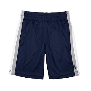 Spalding Boys Americana Athletic Active Mesh Muscle Tank Top and Shorts Set, Grey, 4