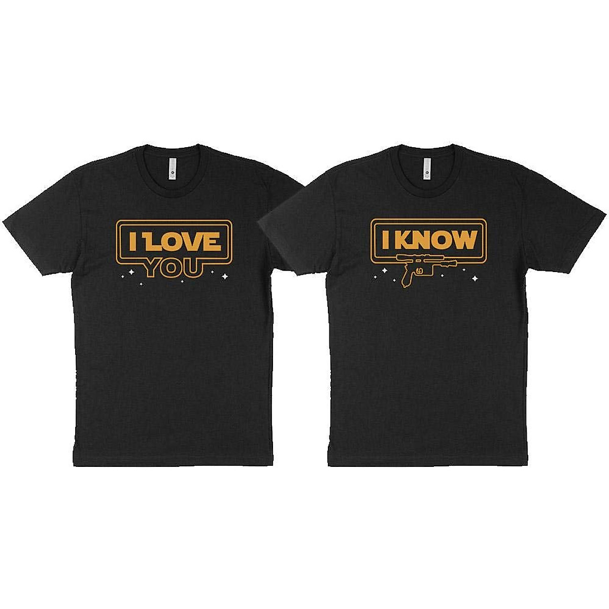 I Love You I Know Duo Sci-Fi Geek Space Shirt Unisex Black One Size