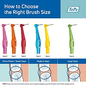 Interdental Brush Angle - Yellow 0.7mm (25 pack)