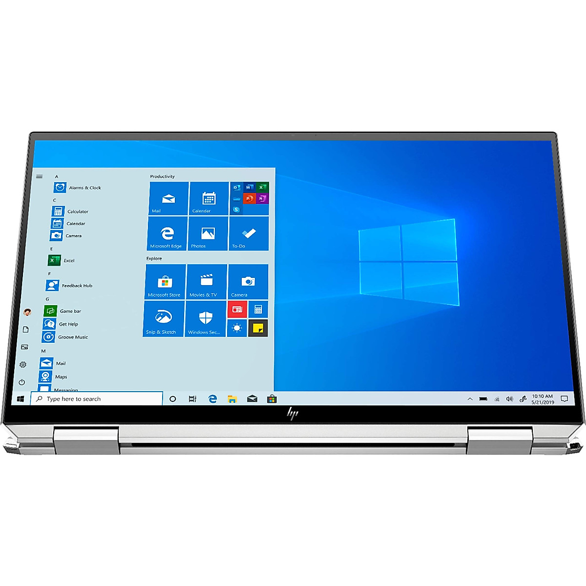 HP Newest Spectre Touch x360 13-AW000 Silver Convertible Laptop 10th Gen Quad Core Intel i7 up to 3.9GHz 8GB DDR4 + 32GB Optane (40GB Total) 512GB SSD 13.3in FHD Gorilla Glass (Renewed)