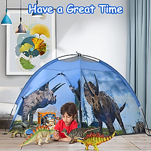 Ai-Uchoice Dinosaur Kids Play Tent, Dinosuar Toys for Kids Indoor and Outdoor Fun Pop Up Playhouse Tent, A Gift Tent for Boys & Girls