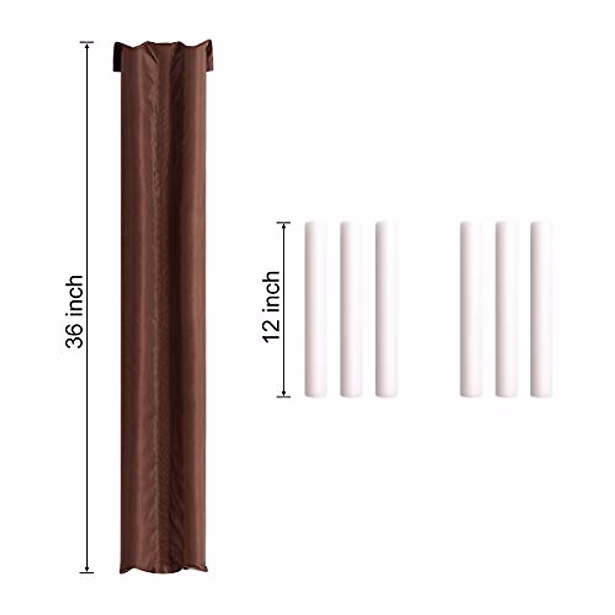 Door Draft Stopper,Under Door Blocker Size of MUOVE Adjustable Size from 32" to 36"，Cover Gap Up to 1.4"，Air Door Guard Sound Blocker Door Sweep, Water-Proof, Winter-Proof, Block Light，Energy Saving