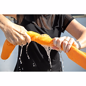 The Original Quality German Shammy Wholesaler since 1983, 6 MIDNIGHT BLACK XL 20x28 inch, Authentic 260 Gram Chamois Cloths, Super Absorbent Chamois Towels for car, pet, kitchen, BONUS KITCHEN SHAMMY!