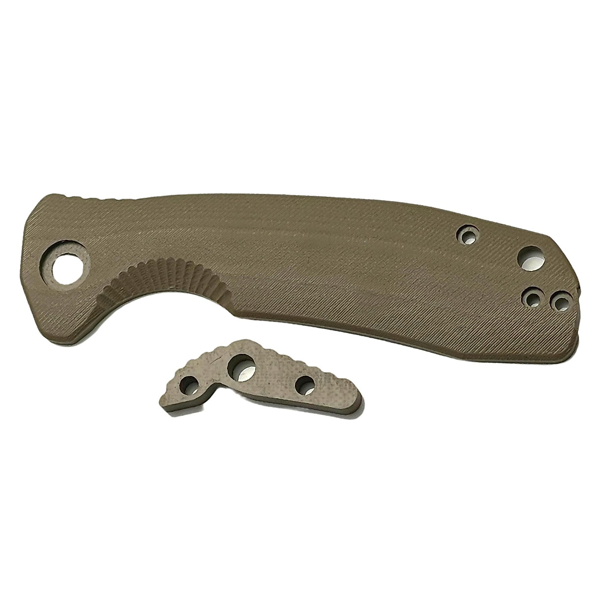 Western Active Honey Badger Knife Replacement Handle, Replacement Handle Kit for Honey Badger Knives in G10 with Backspacer, Compatible with Knives with Left/Right Pocket Clip