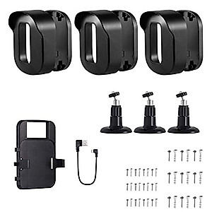 AOTNEX Blink XT2/XT Camera Wall Mount Bracket,3 Pack Full Weather Proof Housing/Mount with Blink Sync Module Outlet Mount for Blink Outdoor Indoor Cameras Security System (3 Pack, Black)