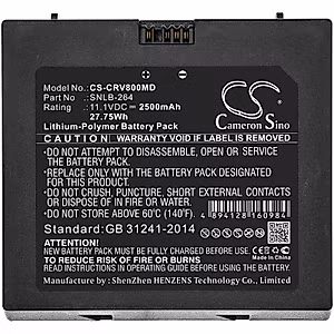 LIONX Battery Replacement for Carejoy H8 Portable Ultrasound S Portable Ultrasound S V7 SNLB-264 2500mAh / 27.75Wh 11.1v Li-Polymer Black