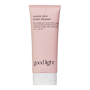 good light Cosmic Dew Water Cleanser. Celestial Gel-to-Foam, Multi-Purpose Cleanser to Remove Impurities and Hydrate. Made with Glycerin and Hyaluronic Acid. Sensitive Skin Safe (3.38 fl oz)