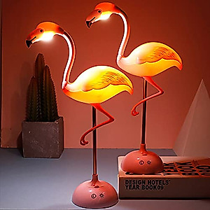 Fantasee Flamingo Desk Lamp USB Bedside Table Lamp Nursery Night Light Touch Dimmable for Child Kids Students Bedroom Living Room Dorm Reading Birthday Party Gift (Pink Flamingo)