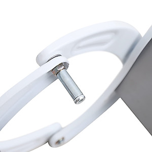 Telescopic Ladder Attic Ladder Pull Down Attic Ladder Alloy Attic Stairs 12 Steps Loft Ladder 9.2FT Wall-Mounted Collapsible Ladder with Armrests (White)