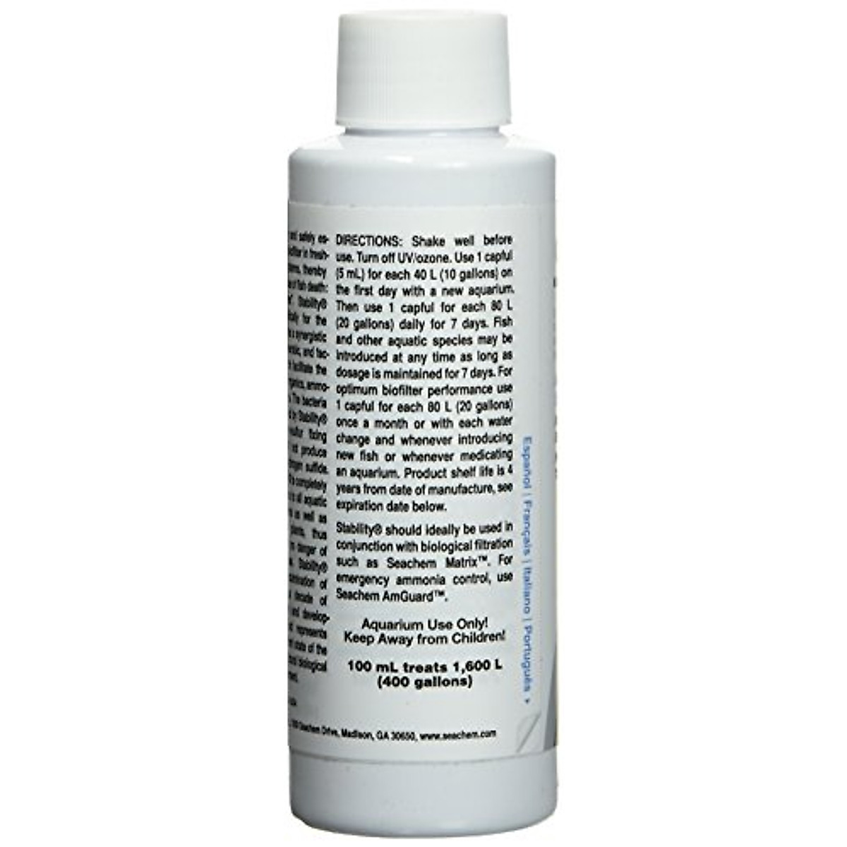 Seachem Stability Fish Tank Stabilizer - For Freshwater and Marine Aquariums 100ml