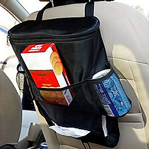 Baost Durable Car Back Seat Organizer Waterproof Seat Covers Car Seatback Multi-Pocket Travel Storage Pocket Cup Holder Toy Storage Bag Car Seat Attachable Storage Random