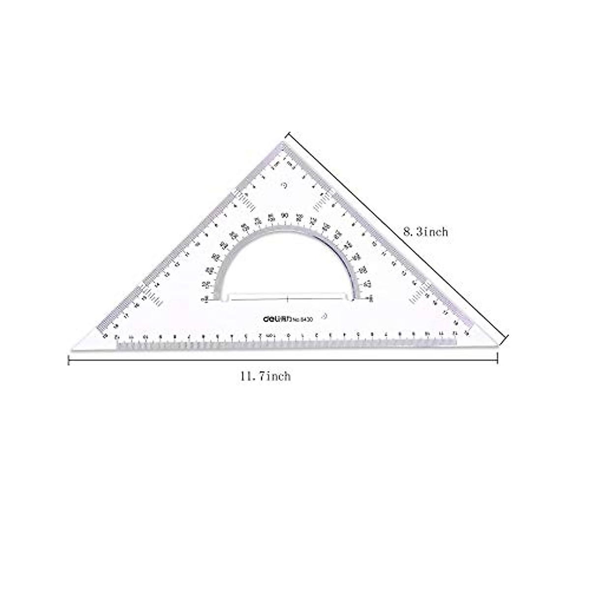 Large Triangle Ruler Square Set,Triangle Protractor,2 Pieces (Size 3)
