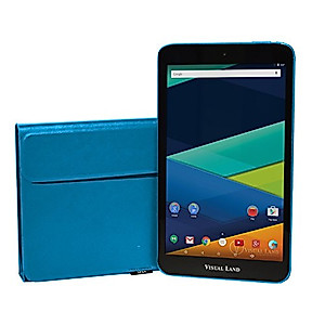 Prestige ELITE 8Qi - 8-inch IPS INTEL AtomX3 QuadCore 16GB Android 5.1 Lollipop Tablet with Keyboard Case included - Blue/Turquoise